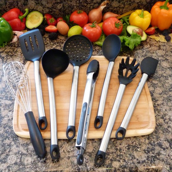 GoodLife Goods | Kitchen | Stainless Steel 8 Piece Kitchen Utensil Set ...